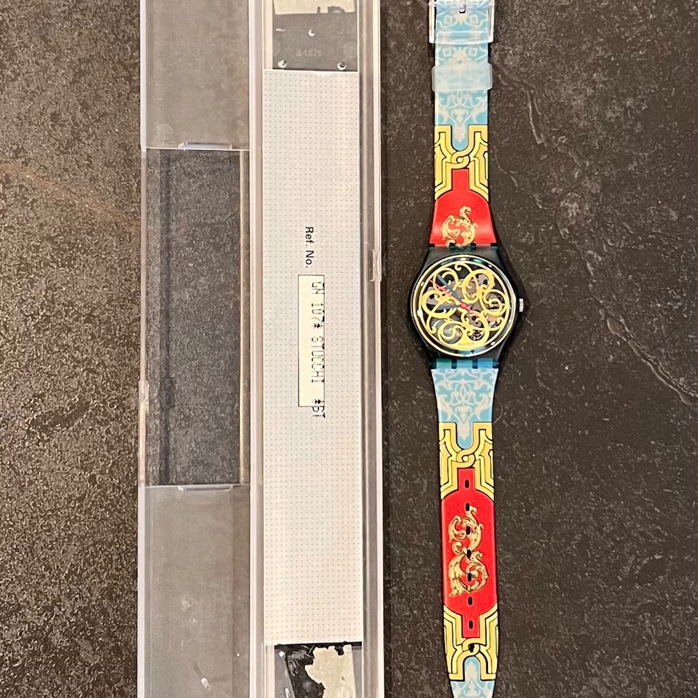 1990 Vintage Swatch Watch, Stucchi, Gn107 - Gem